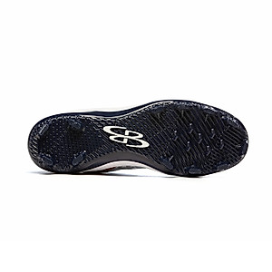 Boombah Women's Dart Star Fade Molded Cleat White/Navy/Gray - Size 10