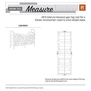Classic Accessories StormPro Waterproof Heavy-Duty 8 Ft Log Rack Cover