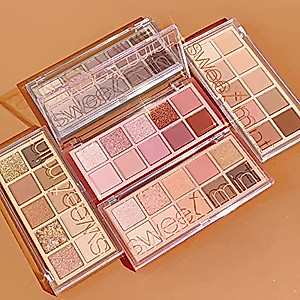 Go Ho 10 Colors Eyeshadow Palette,All Matte Eyeshadow Palette Makeup,Highlg Pigmented Blendable Shades,Naturing-Looking,Waterproof Cool/Warm-toned Eyeshadow Makeup Palette,05