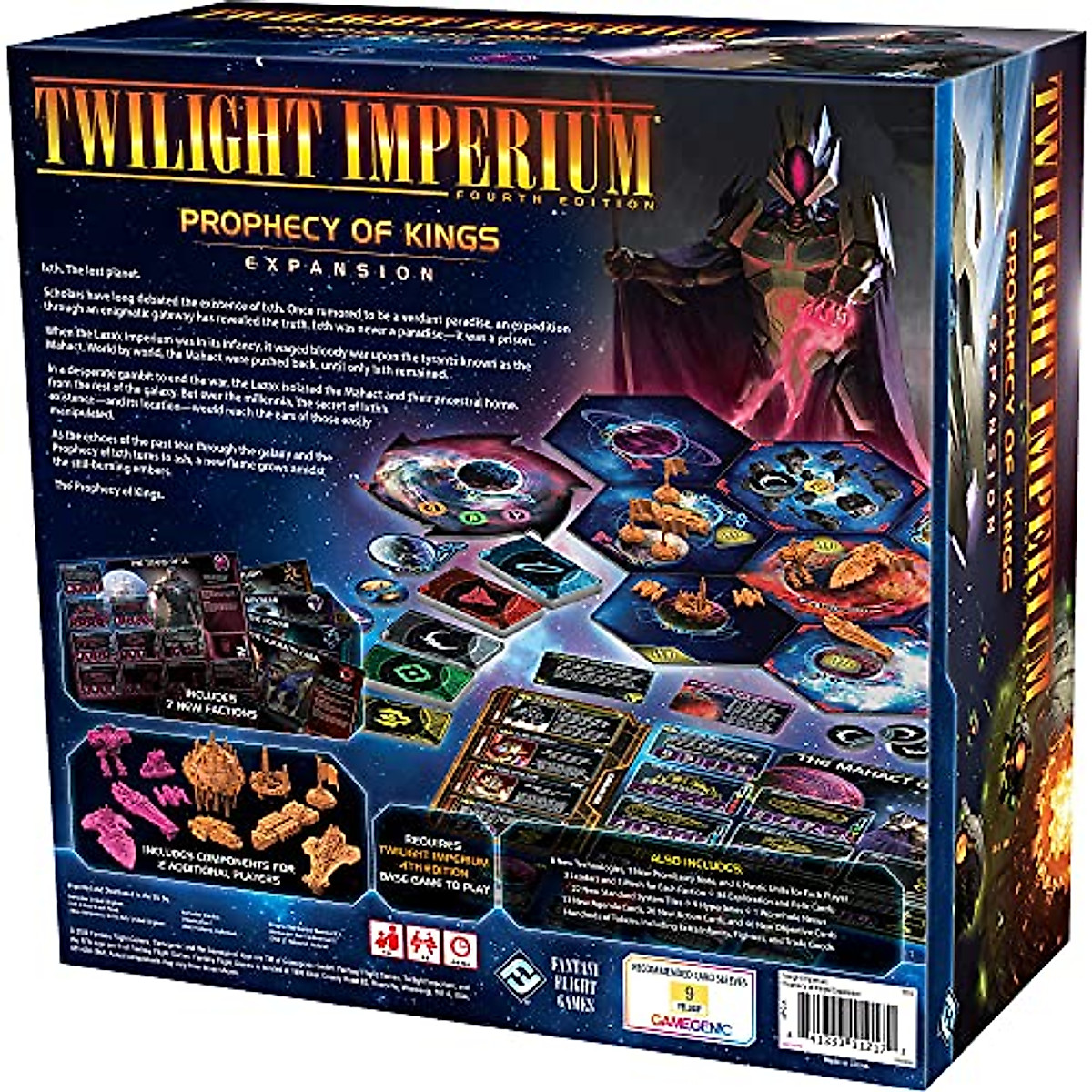 Fantasy Flight Games Twilight Imperium 4th Edition Board Game Prophecy of Kings Expansion - Sci-Fi Strategy Game, Adventure Game for Kids & Adults, Ages 14+, 3-8 Players, 4-8 Hour Playtime, Made