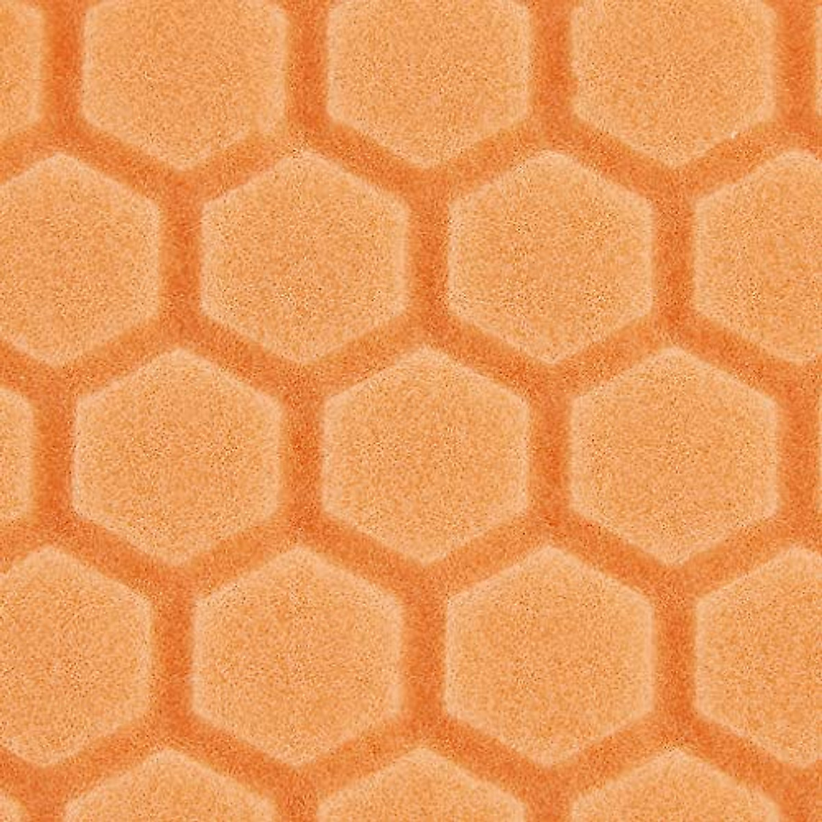 Chemical Guys BUFX_102HEX6 BUFX_102_HEX6 Hex-Logic Medium-Heavy Cutting Pad, Orange (6.5 Inch Pad made for 6 Inch backing plates), 1 Pad Included