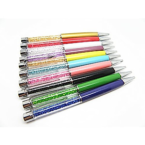 10 Pack Crystal Ballpoint Pen Filled With Swarovski Crystal Elements