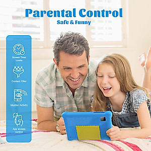 Anyway.go Kids Tablet 7 inch Tablet for Kids with Android 12, 32GB Storage, Blue Color, Parental Controls, HD Display, Kidoz Pre-Installed
