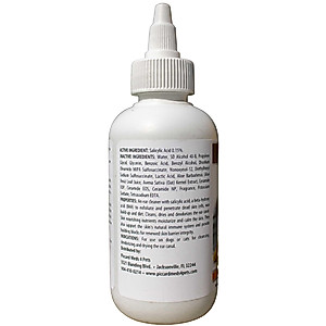 PICCARDMEDS4PETS Advanced Ear Cleansing Solution Flush Salicylic Acid + Aloe 4oz.