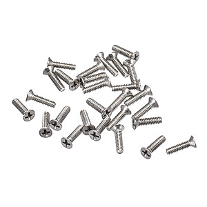 uxcell M1.6 x 6mm Phillips Screw Fastener Silver Tone for Laptop PC TV Fan Switch 500pcs