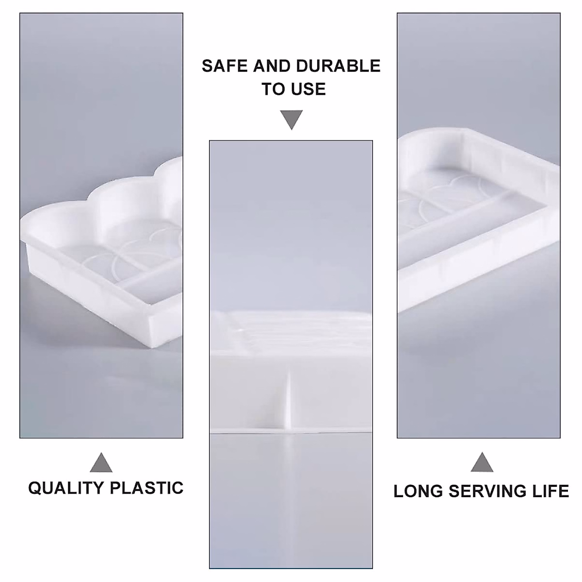 HANABASS Concrete Molds Concrete Molds Fence Maker Garden Fencing Brick Garden Edging Border Landscape Edging Border Lawn Edgings Simulated Brick Plastic Concrete Mold Molds Outdoor Playpen