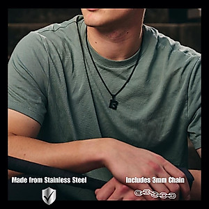 FlowX Jewelry Black Number Pendant Necklace - Baseball Chains (21)