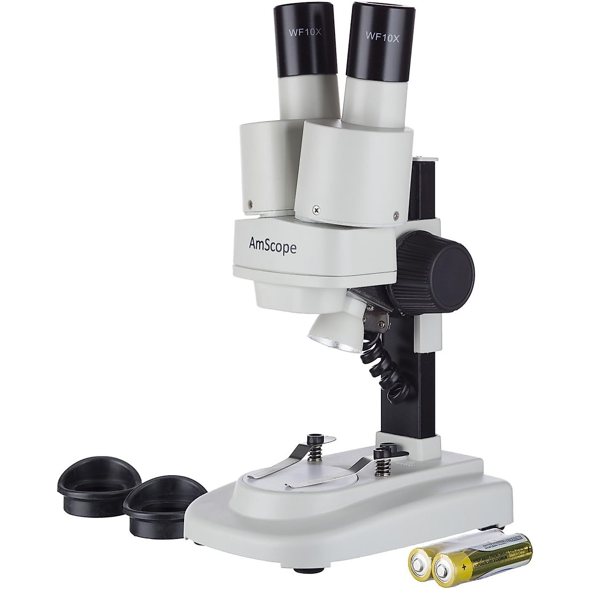 AmScope Kids SE100ZZ-LED Portable LED Stereo Microscope with 20X and 50X Magnifications