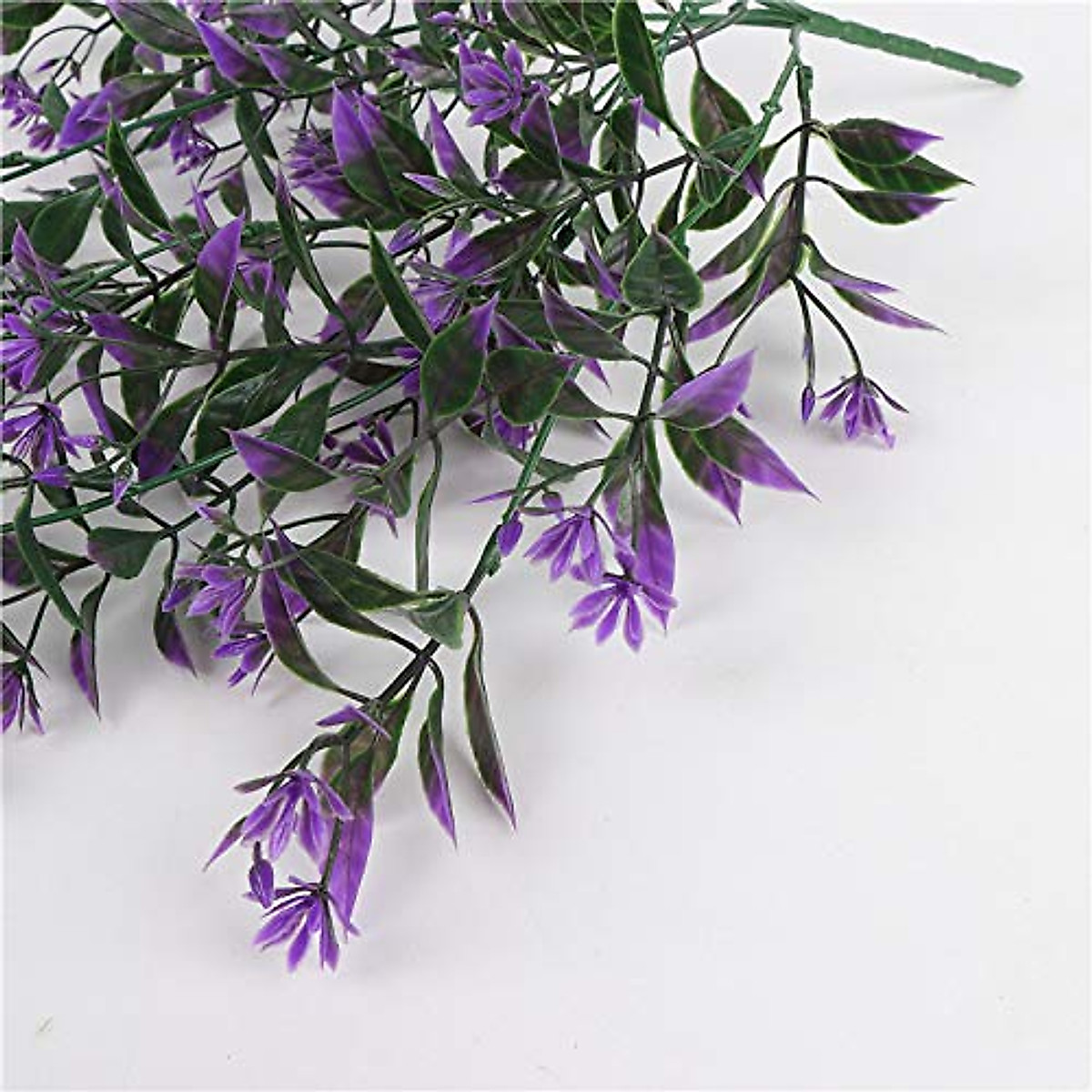 N++A 30.7in 2pcs Artificial Vines for Outdoors uv Resistant Fake Vine Willow Rattan Flowers Artificial Hanging Plant for Home Garden Wall Decoration(Purple)