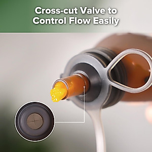 Haakaa Happii Bear Silicone Goody Pouch,Reusable Baby Food Pouches for Homemade Organic Purees, Juices, Smoothies, and Yogurt - Perfect for Toddlers and Kids - 4 Pack, 6oz