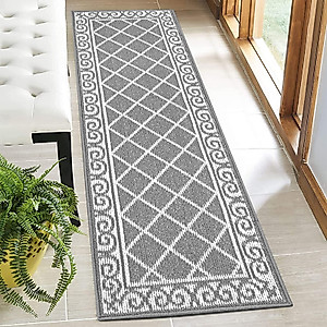 HEBE Indoor Door Mat Runner 20"x59" Non Slip Front Door Welcome Mats Washable Shoe Mats Dirt Trapper for Entryway Low Profile Kitchen Carpet for Entrance Hallways Entrance Mat for Dogs