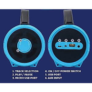 Bud Light Bluetooth Speaker Bazooka Speaker Portable Wireless Speaker with Rechargeable Battery Ideal for Indoor and Outdoor Activities Loud and Bass Audio Sound Easy to Carry Anywhere with FM- Radio