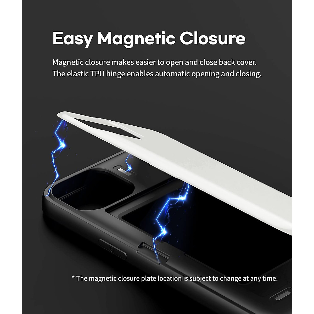 GOOSPERY Magnetic Door Bumper Compatible with iPhone 13 Case, Card Holder Wallet Case, Easy Magnet Auto Closing Protective Dual Layer Sturdy Phone Back Cover - White