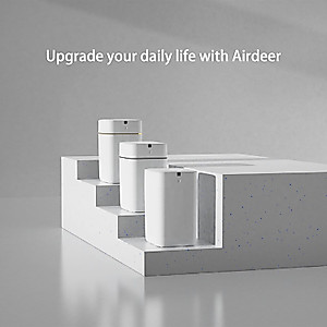 Airdeer Automatic Trash Can, 4 Gallon Self Sealing and Self-Changing Smart Trash Can, Motion Sensor, Touchless Garbage can with lid for Kitchen Bathroom Bedroom Office, 6 Refill Rings(A1, White)