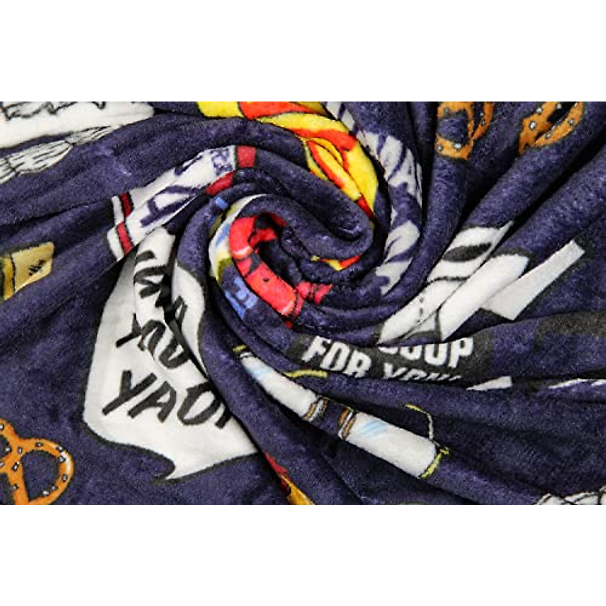 Northwest Seinfeld TV Show Master of Your Domain Logo Plush Throw Blanket 46' x 60'