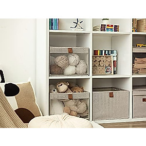 StorageWorks 3-Pack Closet Storage Bins with 2-Pack Rectangle Closet Baskets