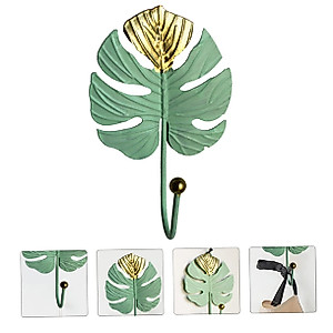 Didiseaon 1pc Clothes hook greenery decor plant keychain metal clothes hanger bathroom hooks for towels adhesive hooks for hanging metal clothes rack heavy duty Home Decorative Hooks scarf