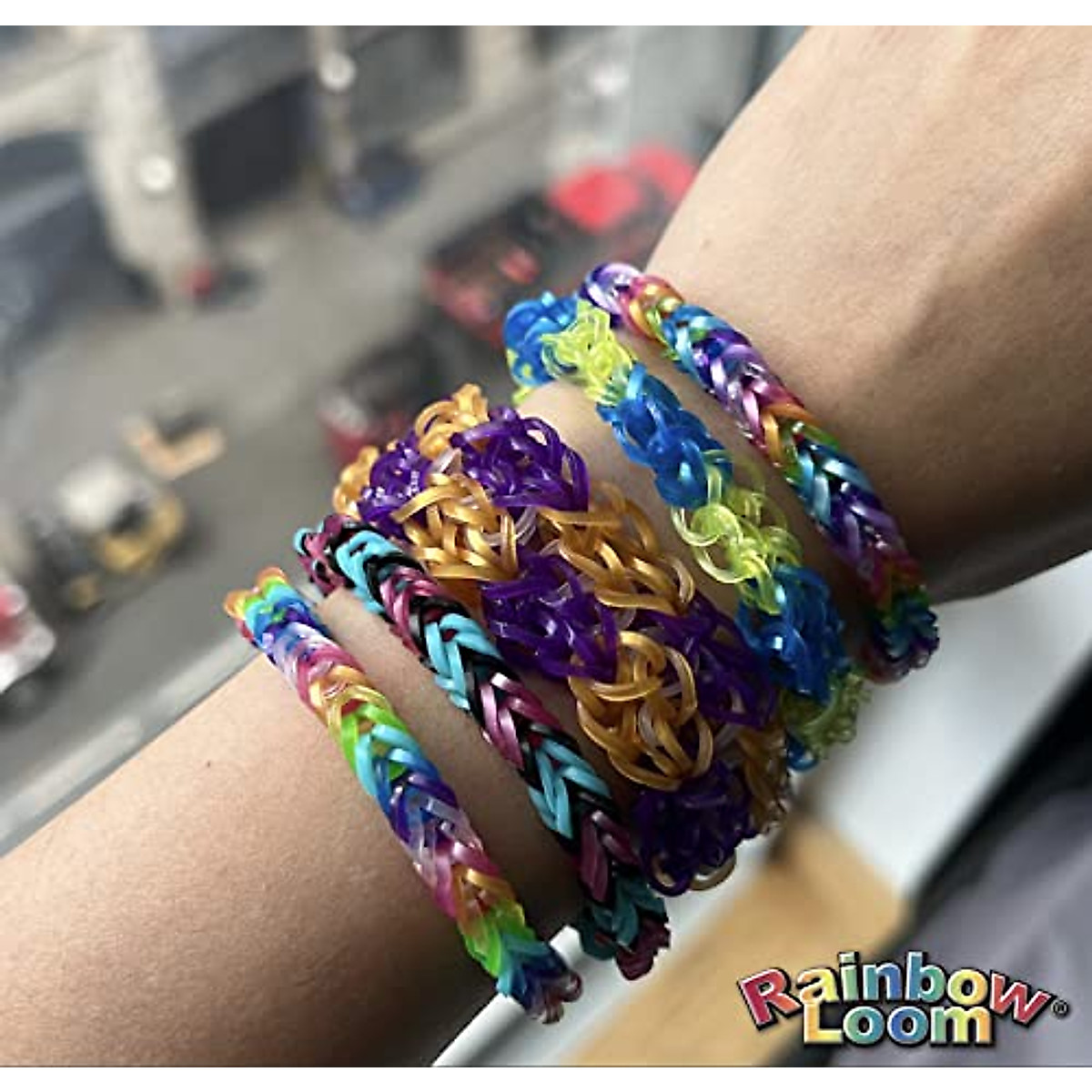 Rainbow Loom® Duo Combo with Jewel Rubber Bands Collection, Features 2 connectable to Make Longer and Wider Creations, an Organizer Case, Great Activity up to 4 People 7+