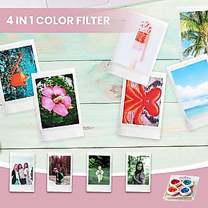 FujiFilm Accesories Pack, Includes Photo Album, Camera Case, Camera Strap, 60 Exposures Film Value Pack & Cleaning Cloth - Blush Pink (Camera Not Included)