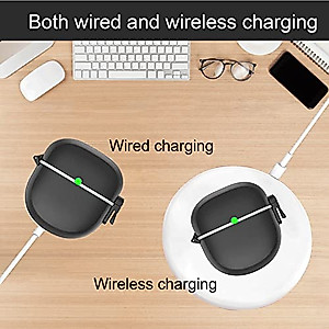 ULITIQ Locking Case Compatible with Bose QuietComfort Earbuds II, Bose QuietComfort Earbuds II Case with Lock, Keychain and Strap/Lanyard, Cool Bose QuietComfort II Case Cover for Women Men, (Black)