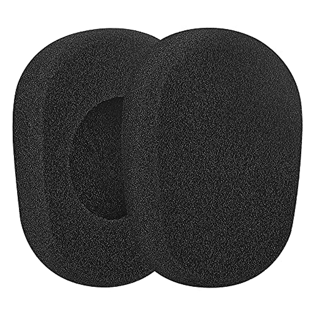 Geekria Comfort Foam Replacement Ear Pads + Mic Windscreen Foam Compatible with BlueParrott B450-XT, B450XT Headphones Mic Foam Cover + Ear Cushions/Cushion Pad Repair Parts (Black)