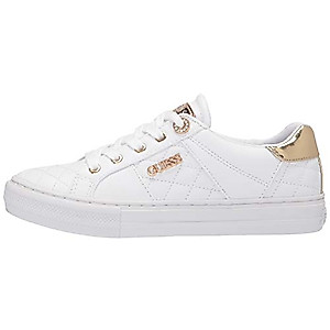Guess Women's Loven Sneaker, White, 6.5
