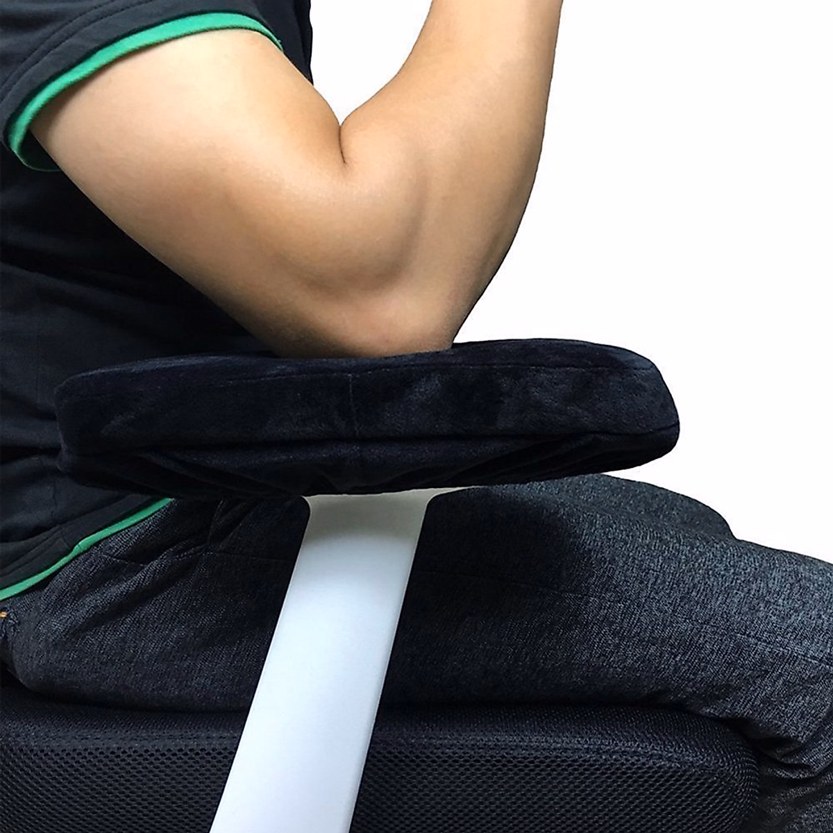 Sunnors Chair Armrest Pads,Memory Foam Office Chair Arm Covers and Elbow Pillow for Elbows and Forearms Pressure Relief(Set of 2)