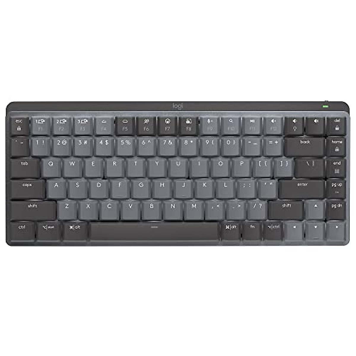 Logitech MX Mechanical Mini Clicky Keyboard (Graphite) Bundle with 3.0 USB Hub (2 Items)