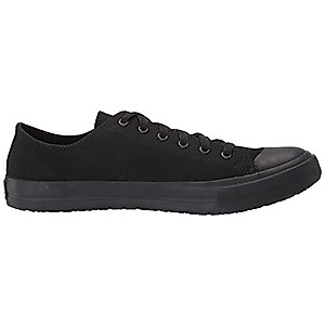 Shoes for Crews Delray, Men's, Women's, Unisex Canvas Work Shoes, Slip Resistant, Water Resistant, Black, Men's 12 / Women's 13.5