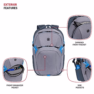 SwissGear UrbanPro, Light Grey/Blue Heather, 18.5-Inch