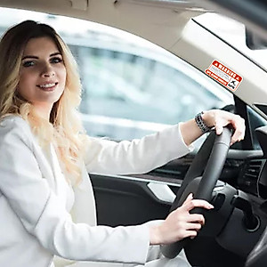 HMDZMR Anti-Theft GPS Tracking Sticker Set, Car Vehicle Stickers with GPS Tracking Warning, Self Adhesive Car Decals for Bicycle Car Truck Trailer Vehicle Safety Bumper (6Pcs)