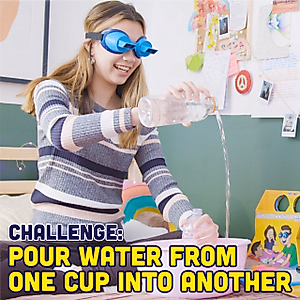 Vango UpsideDownChallenge Game - Complete Fun Challenges with Upside Down Goggles for Ages 8+, 2-6 Players