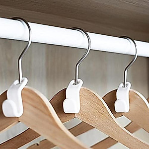 6/12/24 Pcs Clothes Hanger Connector Hooks, Space-Saving Hanger Extender Clips, Cascading Clothes Hooks, Outfit Hangers Suitable for Christmas Home Bedroom Decorations