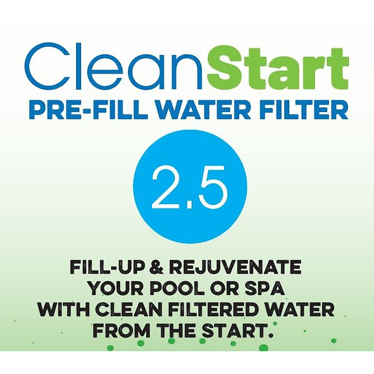 Guardian Filtration PRE Fill - Garden Hose Pre Filter to Fill Hot Tubs, Spas, Aquariums and Ponds- PREFILL2.5K 2,500 Gallon Water Pre-Filter