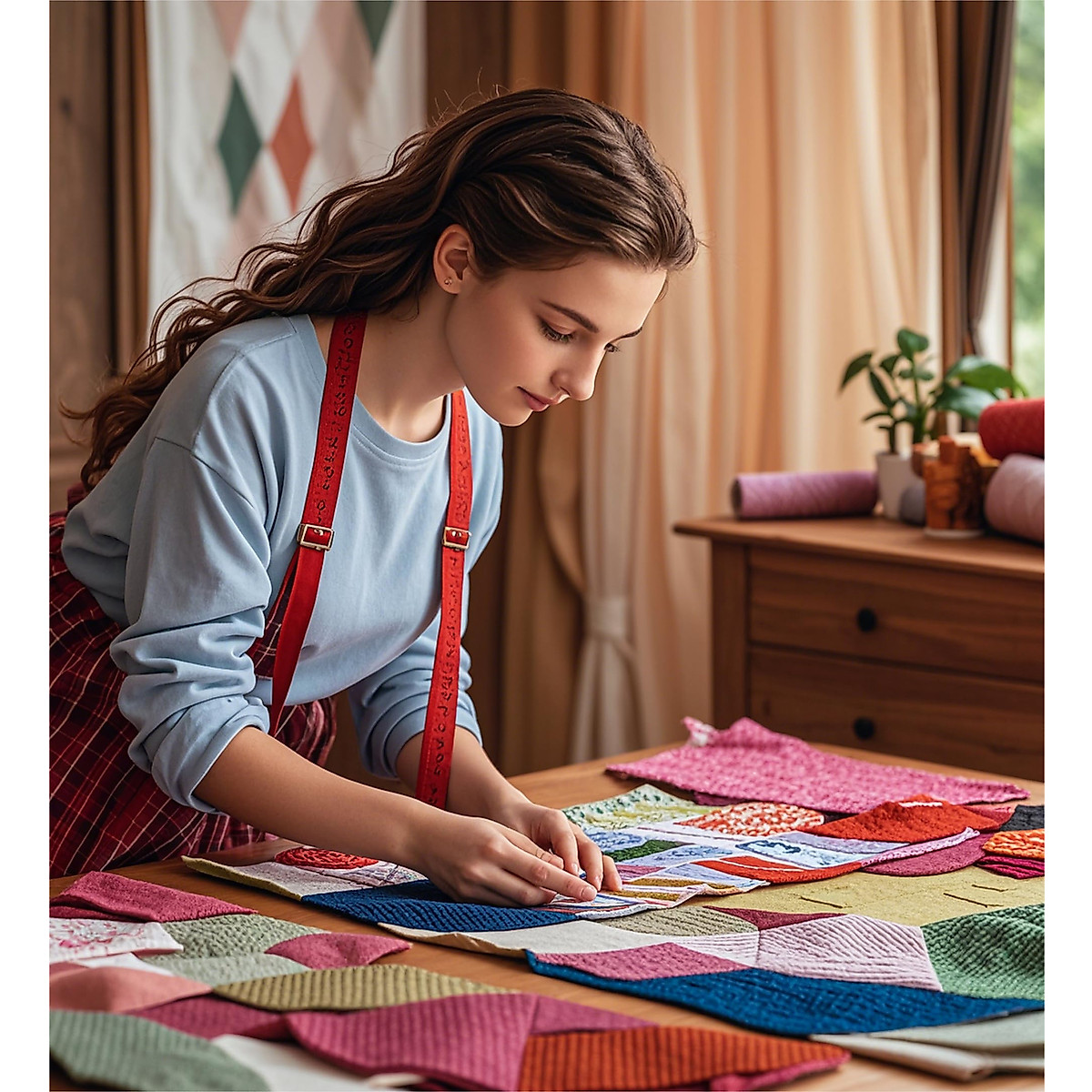 iNee Charm Packs for Quilting 5 inch, Precut Cotton Quilting Fabric Bundle, 48-5" Charm Squares, Light Coffee