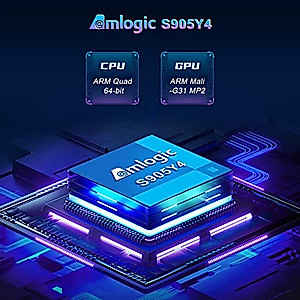 Google Certified Android 11.0 TV Box 2GB RAM 16GB ROM, Netflix 4K, Prime Video 4K, YouTube 4K, Disney+ 4K, 2.4G/5G WiFi, BT5.0, IR Remote Control, Media Player, Chromecast