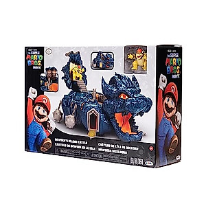 The Super Mario Bowser Island Castle Playset with 2.5” Bowser Action Figure & Interactive Pieces