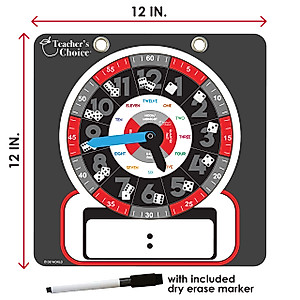 Teacher's Choice Teaching Clocks (Gray, Large)