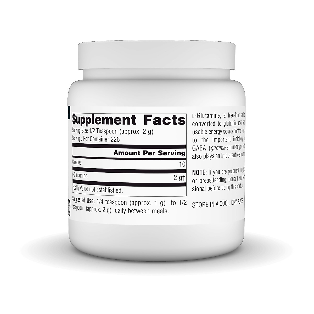 Source Naturals L-Glutamine, Free Form Amino Acid That Supports Metabolic Energy* - 16 oz Powder