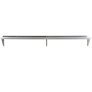 PRO&Family 18 Gauge Stainless Steel 12 Inch. x 96 Inch. Solid Wall Shelf. Fits for use in Restaurant, Business, Work, Home, Kitchen, Garage.
