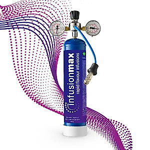 InfusionMax N2O Whipped Cream Chargers, Infusionmax Whip Cream Chargers for Whipped Cream Dispenser, Food Grade N20 Cartridges, Cylinder 615g Nitrogen Canister, 1L Nitrous Oxide Tank…