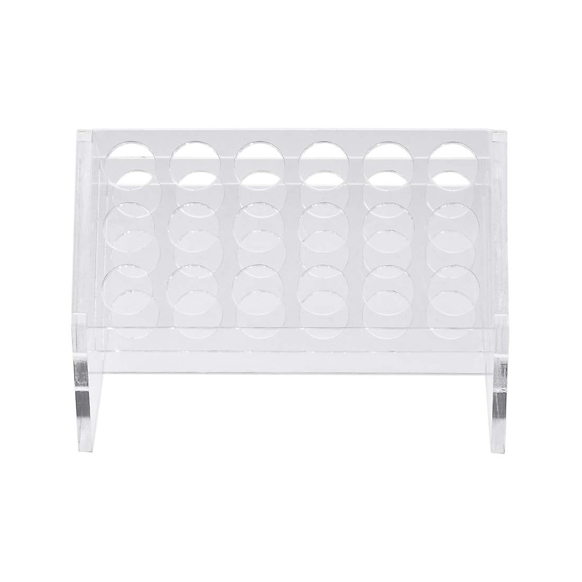 uxcell Slant Rack Acrylic Test Tube Holder 18 Wells for 10ml/15ml Centrifuge Tubes Clear
