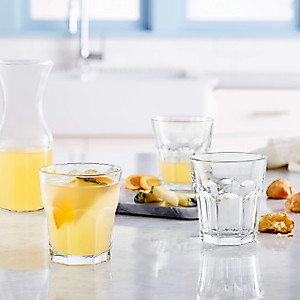 Libbey Gibraltar Rocks Glasses Set, Iconic Glassware Drinking Glasses Set of 12, Stunning, Heavy Duty, Dishwasher Safe Glasses for Everyday Use