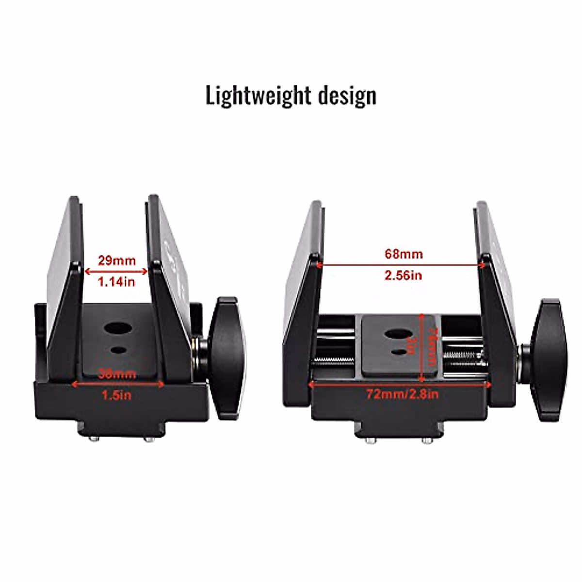 SUNWAYFOTO SM-76 Saddle Mount Rifle Adapter for Tripod Arca Swiss QR Plate