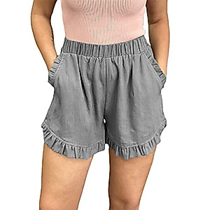 Linen Pants Outfit Wide Leg Pants Sets Women 2 Piece Outfits Linen Brown Pants White Cargo Capri Pants Women Work Pants Yellow Running Shorts Women's Fold Over Linen Pants Loose Fit Capri Workout