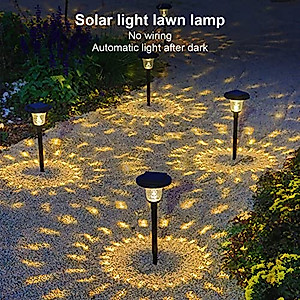 Pathway Lamp, IP65 Waterproof Dual Modes Solar Lawn Light Convenient Efficient Ground Stake Glass for Sidewalk