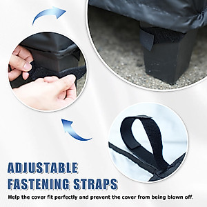 XIZZI Patio Furniture Covers Square Table and Chair Cover-210D Black Silver Coated Waterproof Outdoor Sectional Sofa Set Cover Fits up to 110"L x 84"W x 28"H,Black