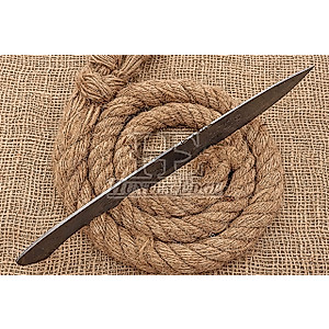 HUNTEX Unique Custom Handmade Hand-Forged Twist Pattern Damascus Steel 13 Inch Long Full Tang Razor Sharp Hunting Blank Blade Neck Sticker Knife