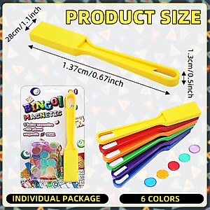 Sratte Magnetic Bingo Chips with Wand Bulk for Bingo Games 3000 Bingo Chips 30 Magnet Wand for Large Group Family Game, Sensory Bins, Counting and Sorting, Science and Educational Activities for Kids