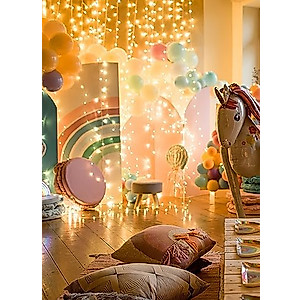 Brightown 12 Pack Led Fairy Lights Battery Operated String Lights Waterproof Silver Wire 7 Feet 20 Led Firefly Starry Moon Lights for DIY Wedding Party Bedroom Patio Christmas (12 Pack, Warm White)
